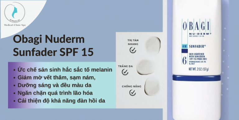 Obagi Nuderm Sunfader SPF 15 Kem dưỡng trắng da 57g