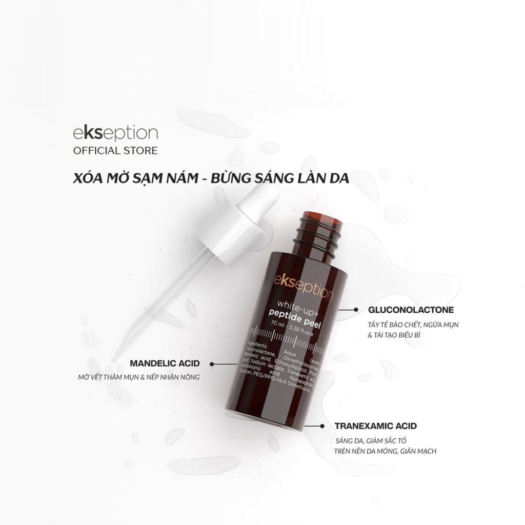 Peel dành cho da nám, sắc tố Ekseption White-up + Peptide Peel 50ml