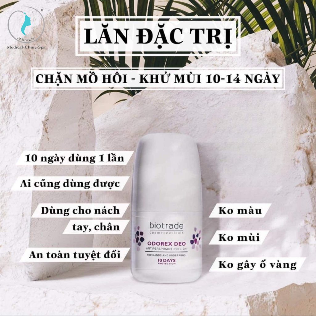 Lăn khử mùi, ngăn mồ hôi Biotrade Odorex Deo Antiperspirant Roll-on 40ml