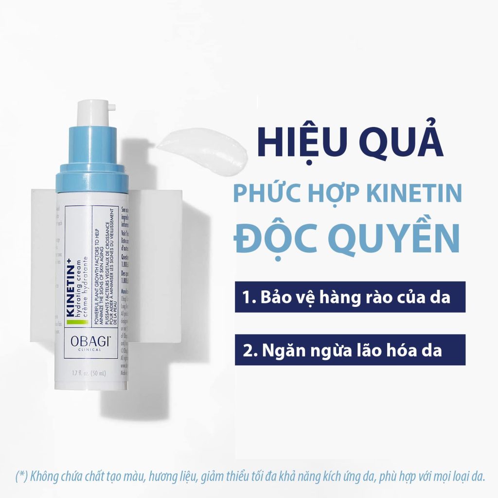 PHỨC HỢP KINETIN ĐỘC QUYỀN TRONG SẢN PHẨM OBAGI CLINICAL