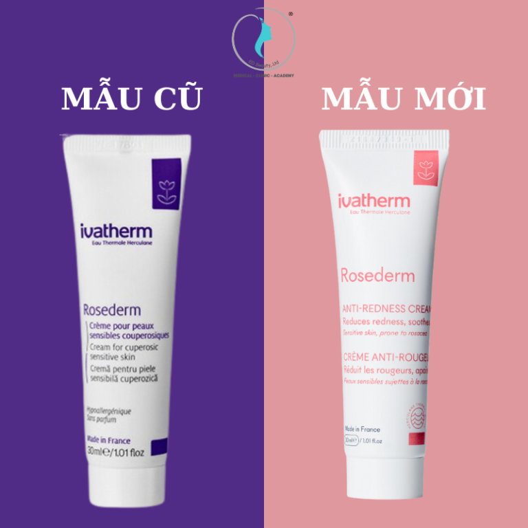 Ivatherm Rosederm Cream Kem dưỡng giảm mẩn đỏ For Couperosic Sensitive ...