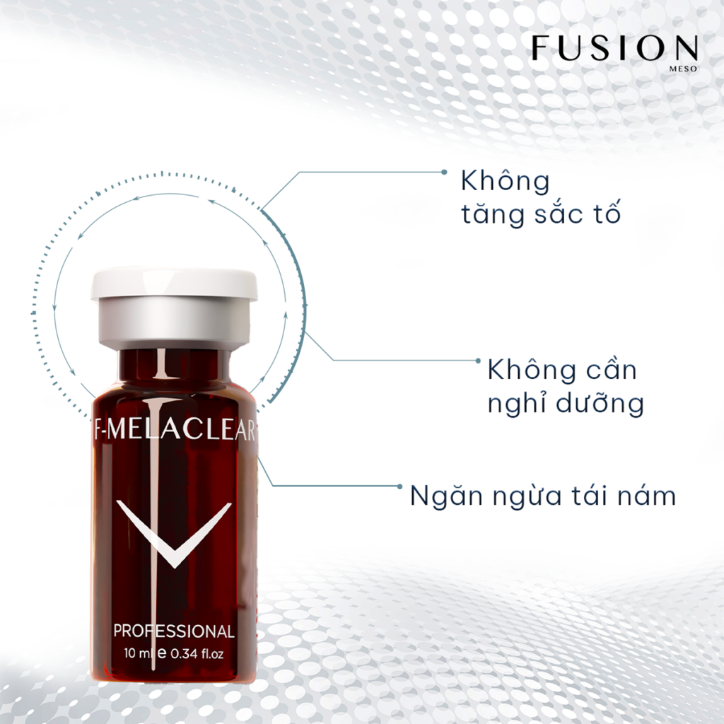 PHÁC ĐỒ FUSION MESO KẾT HỢP TỐI ƯU HIỆU QUẢ ĐIỀU TRỊ SẮC TỐ
