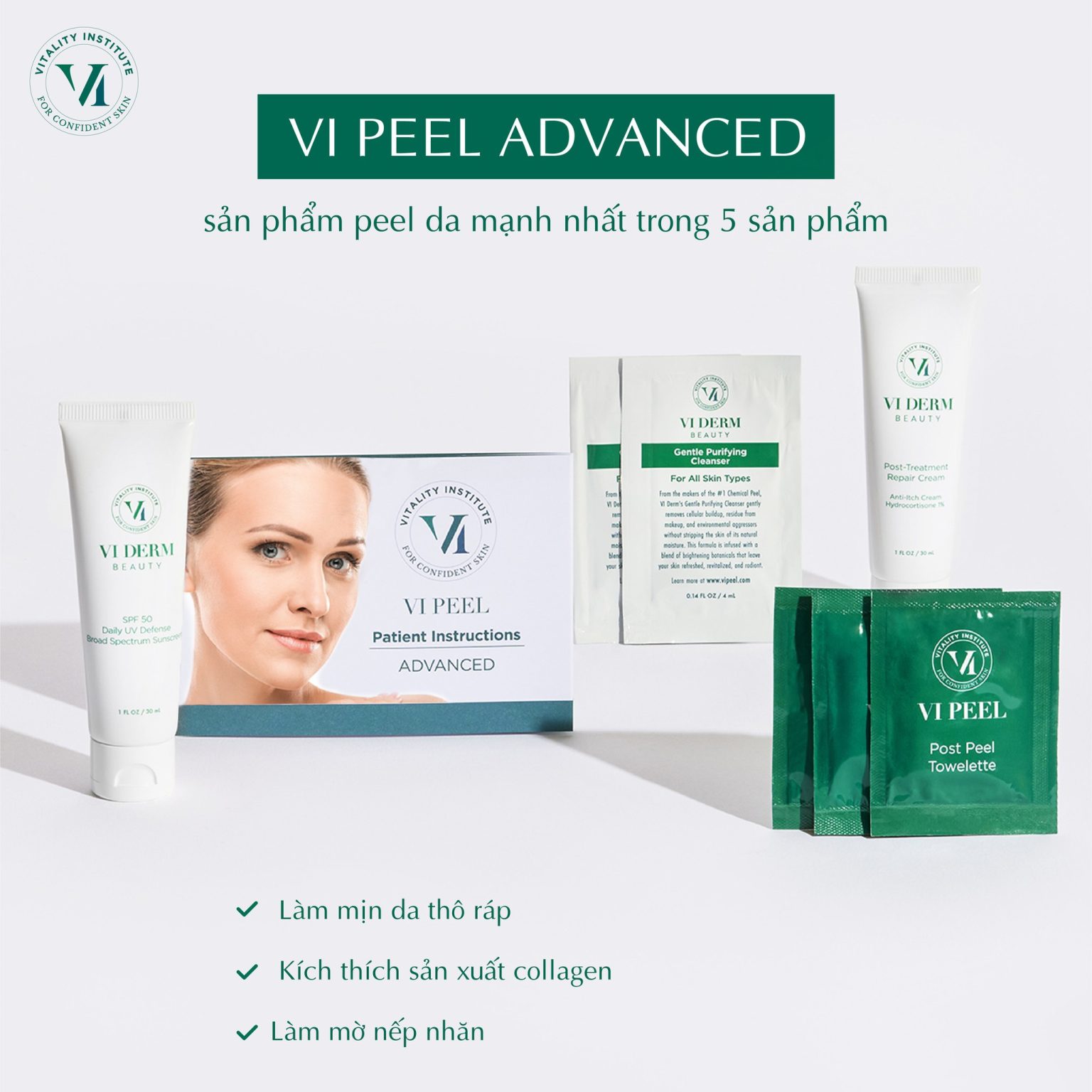 Bộ sản phẩm VI Peel Collection Kit 10 set | Ed beauty