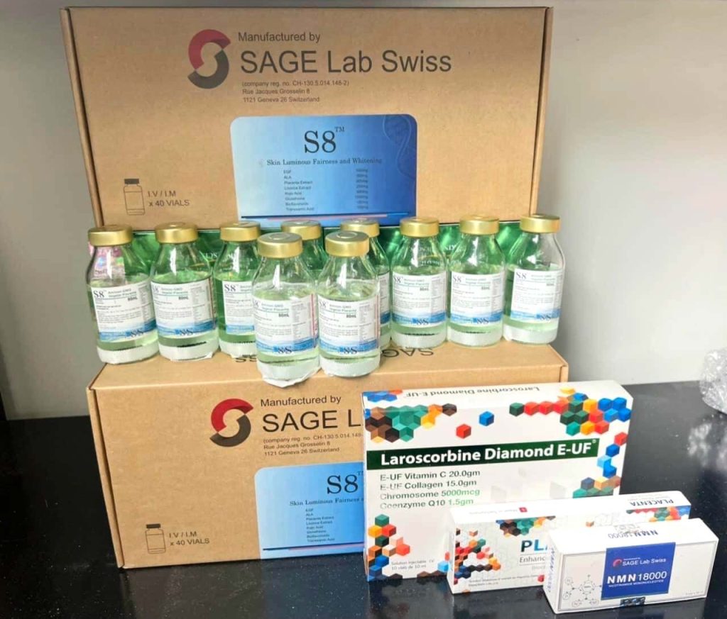 S8 NMN Sage Lab Swiss 5 sản phẩm Bộ truyền trắng da