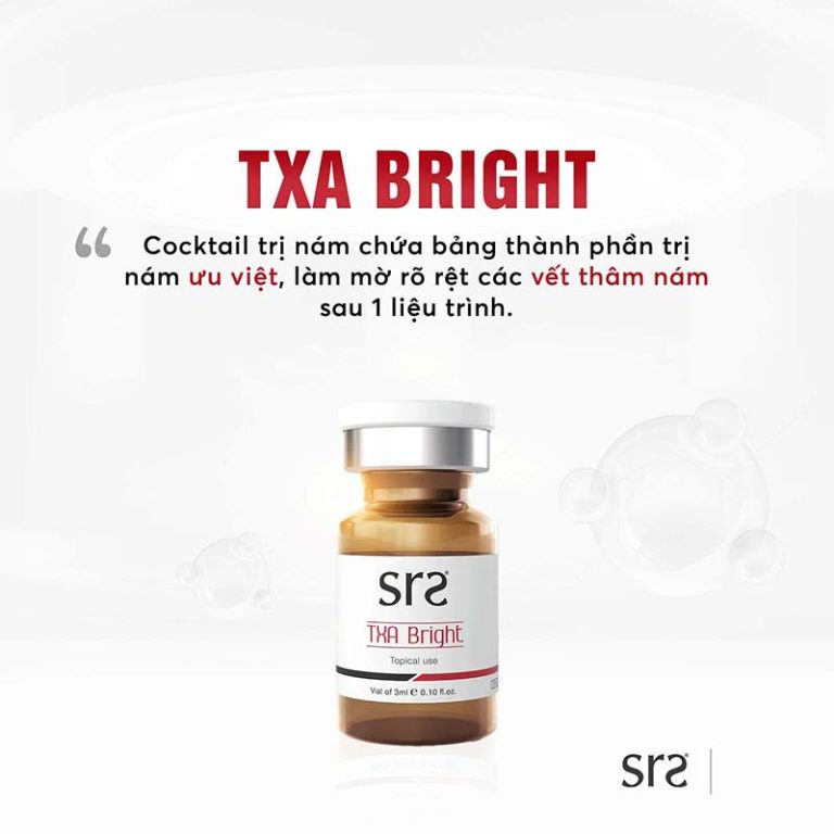PHƯƠNG PHÁP TIÊM MESO ĐIỀU TRỊ NÁM, TÀN NHANG VỚI SRS TXA BRIGHT
