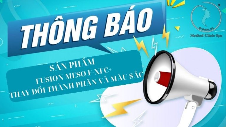 THÔNG BÁO: “SẢN PHẨM FUSION MESO F-XFC+ THAY ĐỔI THÀNH PHẦN VÀ MÀU SẮC ...