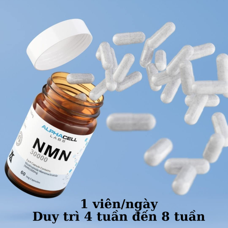Thực phẩm bổ sung Nicotinamide Mononucleotide AlphaCell Labs NMN 500mg ...