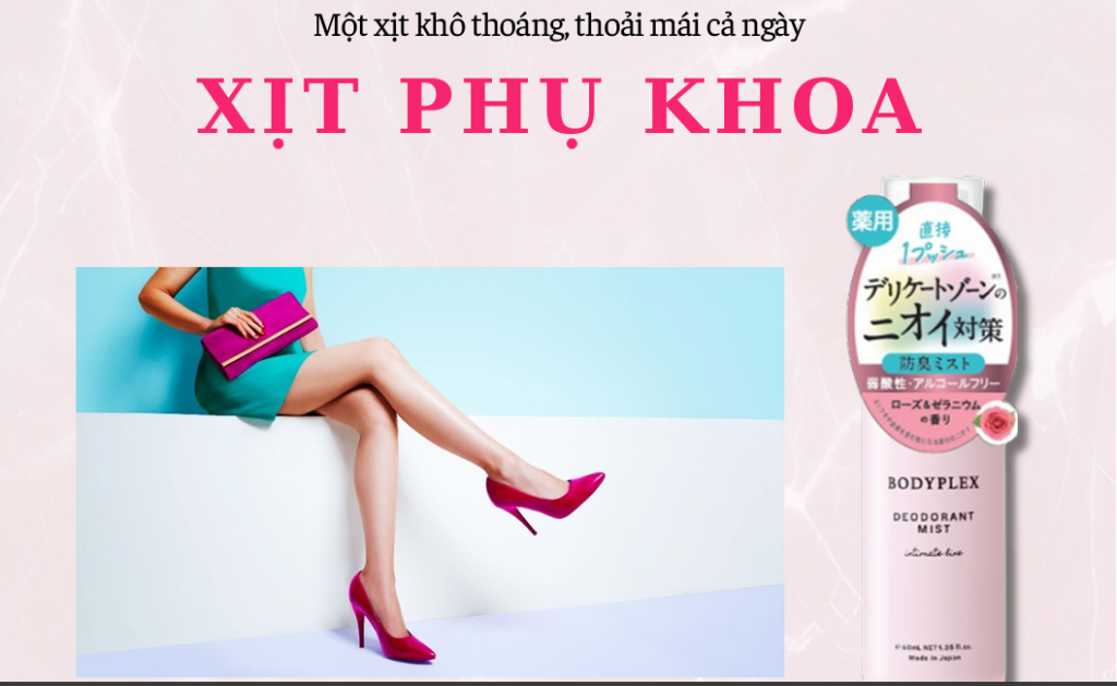 Xịt khử mùi vùng kín Kiyora Bodyplex Deodorant Mist | Ed beauty