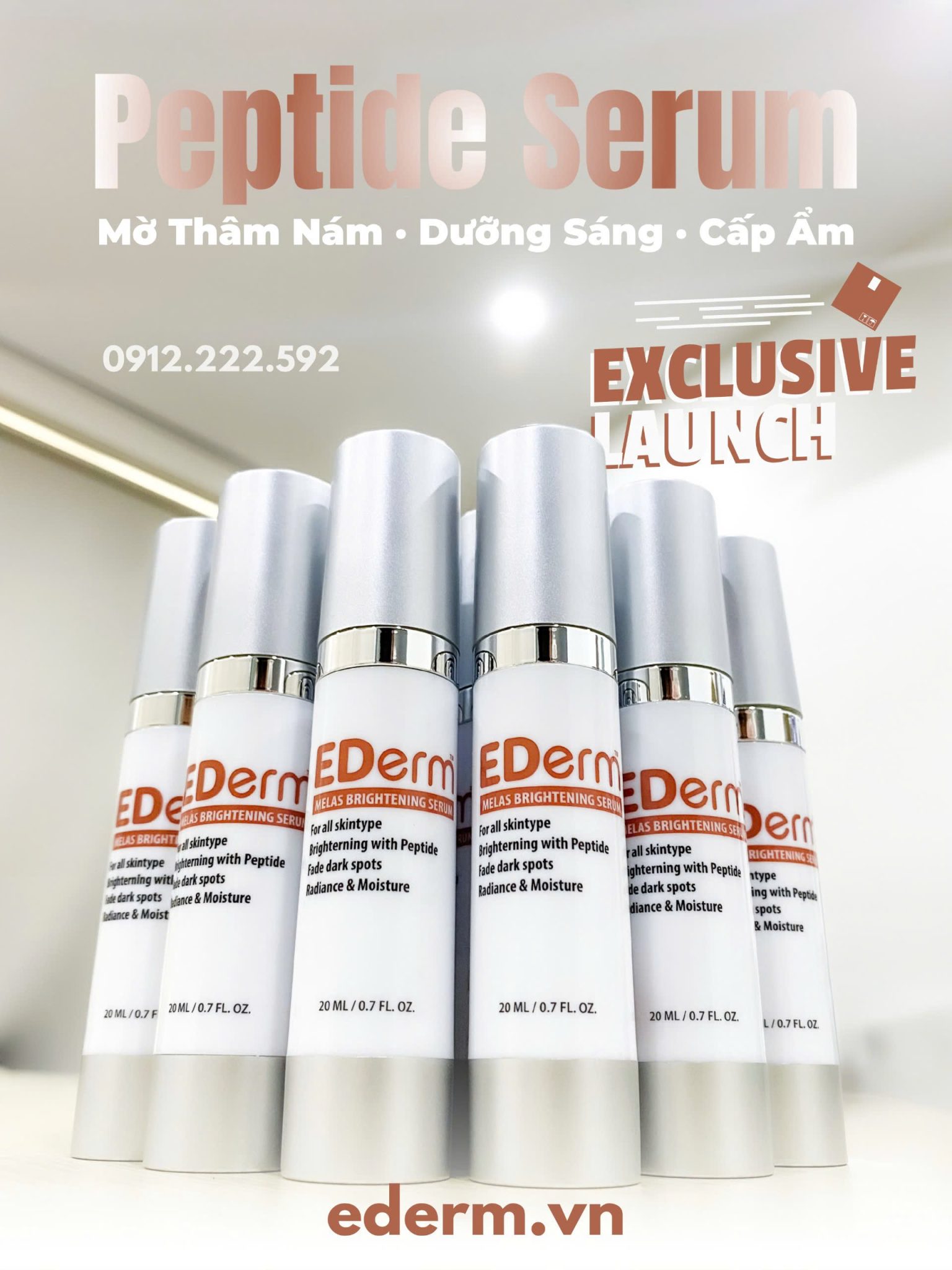 Tinh chất giảm nám, sáng da đều màu EDerm Melas Brightening Serum | Ed ...