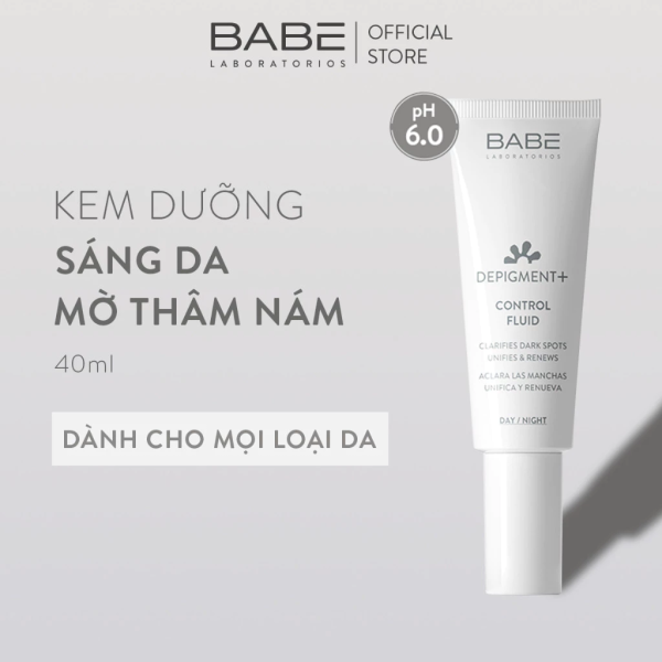Kem dưỡng sáng da, mờ thâm nám Babe Depigment+ Control Fluid Cream | Ed ...